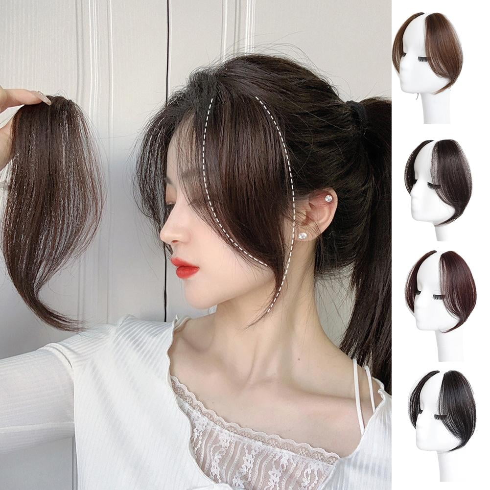 SSKFHGI Light Brown Wig Female Eight-Character Bangs Forehead Wig Piece ...