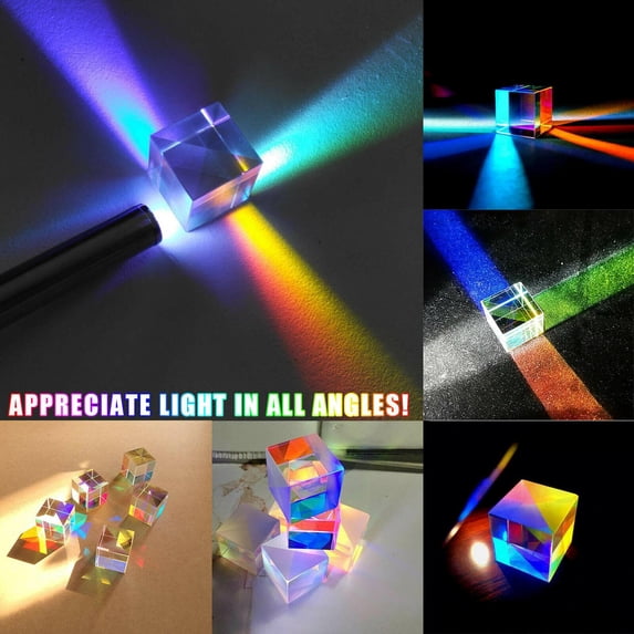 SSKFHGI Magic Prism Cube Optical Glass Prism - Walmart.com