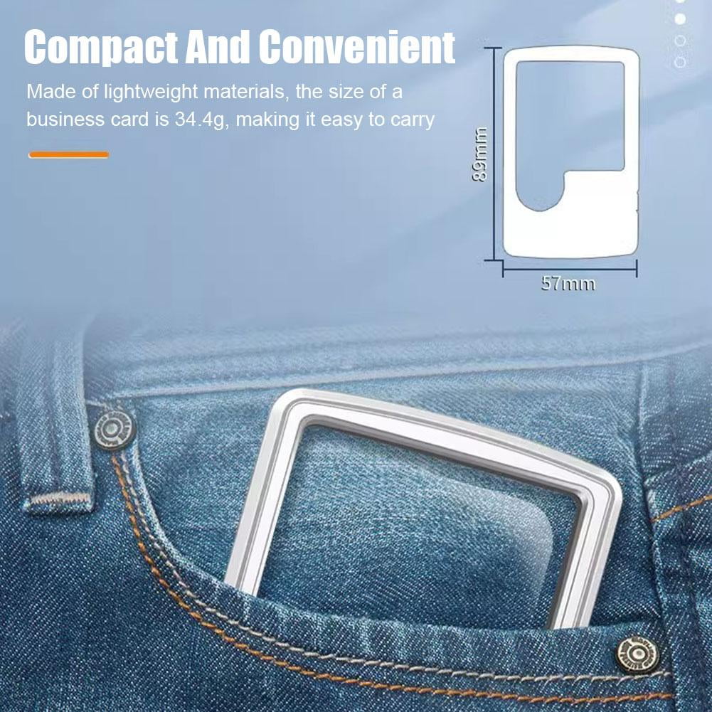 SSKFHGI Magnifying Glass Silver 1 Pack Portable Card-Type Magnifying ...