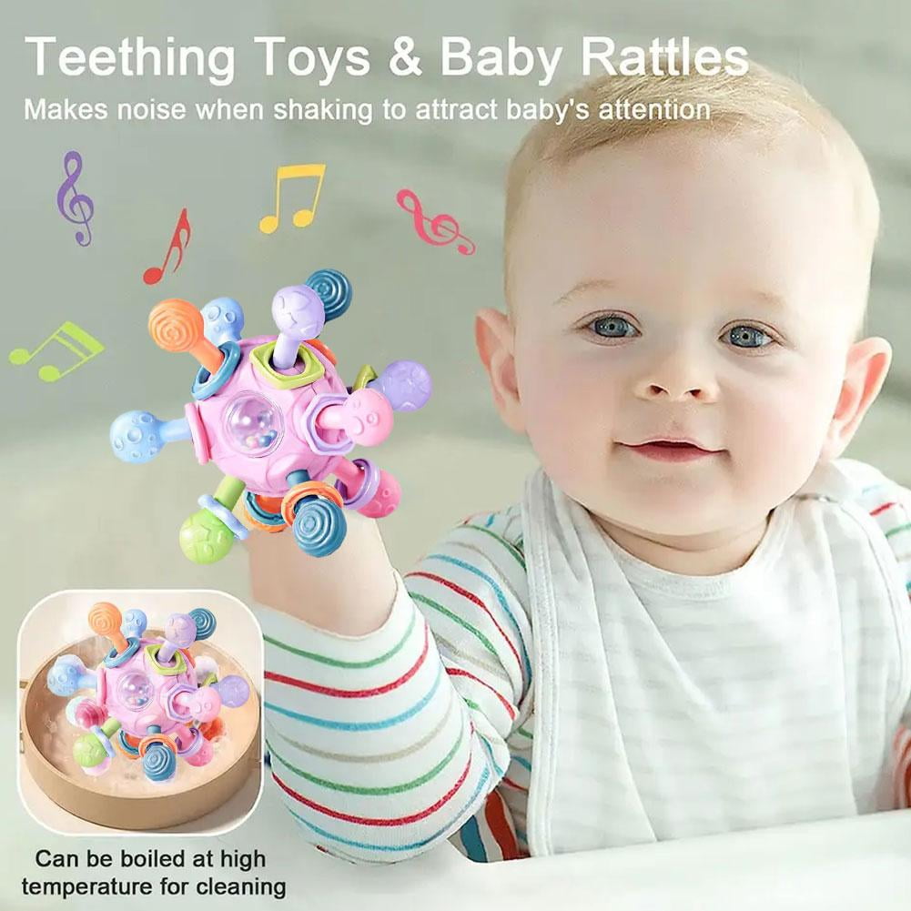 SSKFHGI Teething Ball Toys Safe Material For Babys Teething Manhattan ...