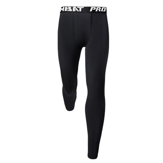 SSKFHGI Men Compression Pants Workout Gym Under Layer Sports Running ...