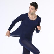 Gilbin Men's Ultra Soft Thermal Underwear Long Johns Sets 2pc Top and ...