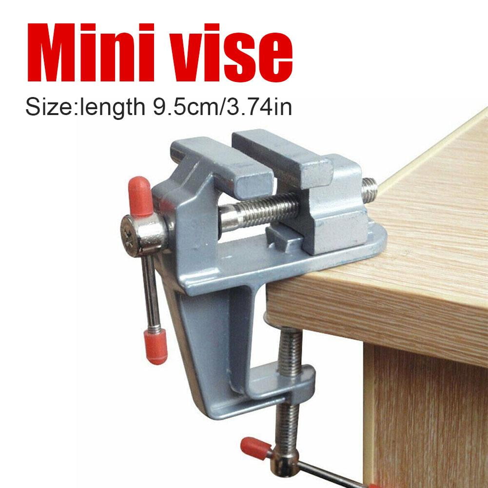 SSKFHGI Mini Table Vise Aluminum Alloy Bench Vice Swivel Lock Clamp ...