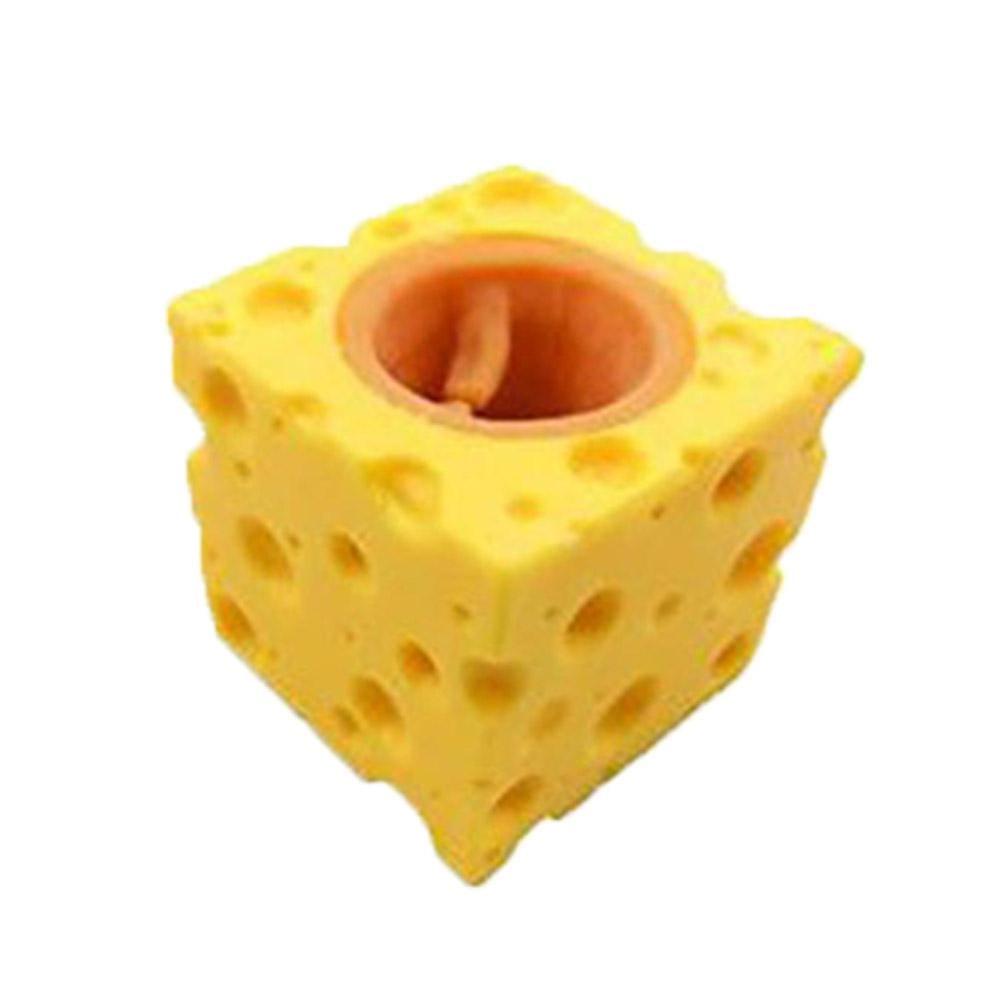 SSKFHGI Mouse Cheese Cup Fidgets Sensory Toy Stress And Anxiety Squeeze ...