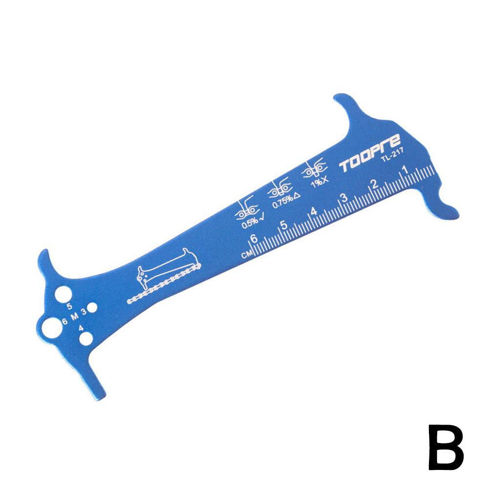 SSKFHGI NEW 1x Bicycle Chain Wear Measuring Indicator Ruler Detection ...