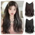 Sskfhgi Natural Black 50cm Wig V Shaped One Piece Natural Korean Style