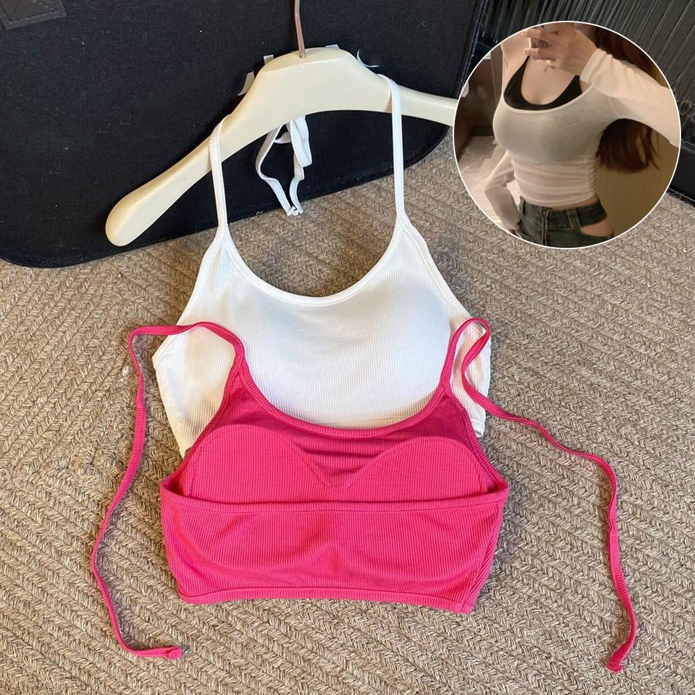 SSKFHGI New Style Cute Colors Korean Sport Bra Push Up Bralette Colored ...