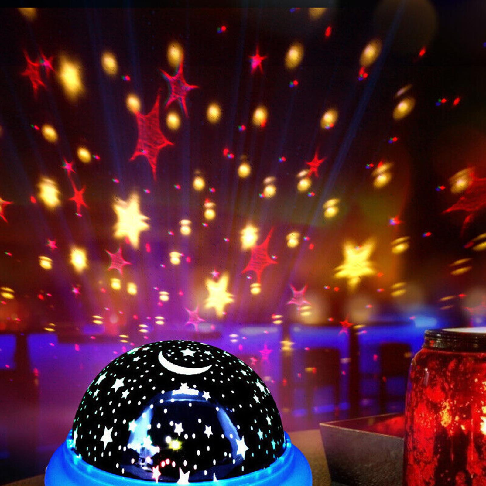 SSKFHGI Pink Led Starry Sky Projection Lamp Ufo Flying Saucer Night ...