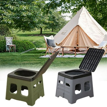 Ozark Trail Portable 14.5in Folding Camp Toilet, 1 gal Capacity, 14.50 ...