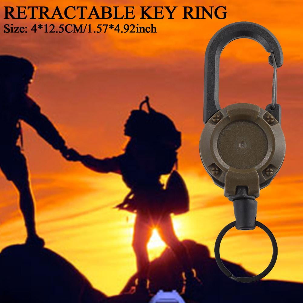 SSKFHGI Retractable Pull Badges ID Reel Carabiner Heavy Duty Key Chain ...