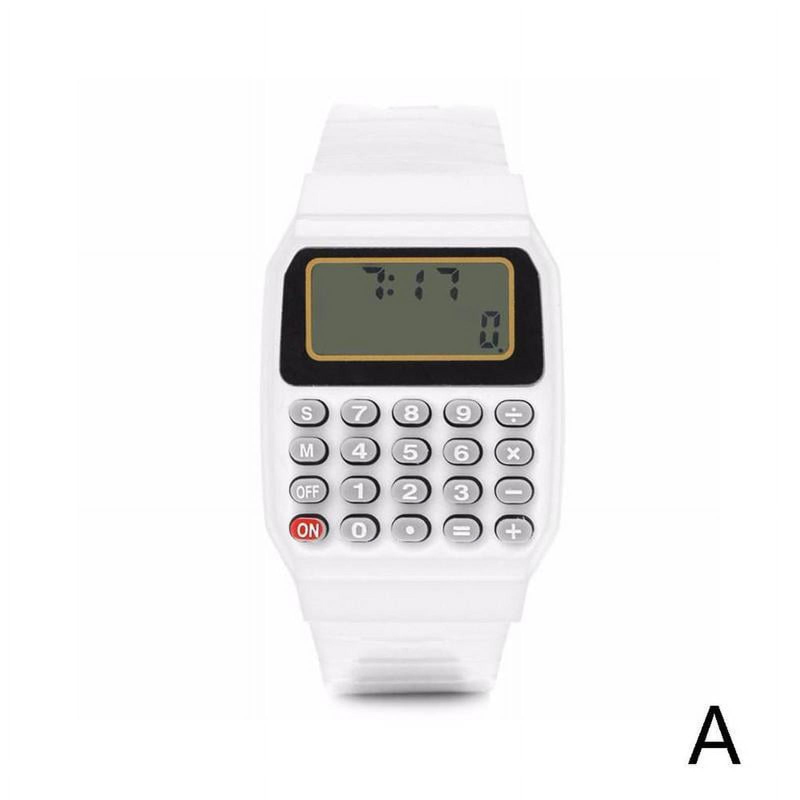 SSKFHGI Retro Geek 80s Unusual Calculator Mens Womens Wrist Watch 7 ...