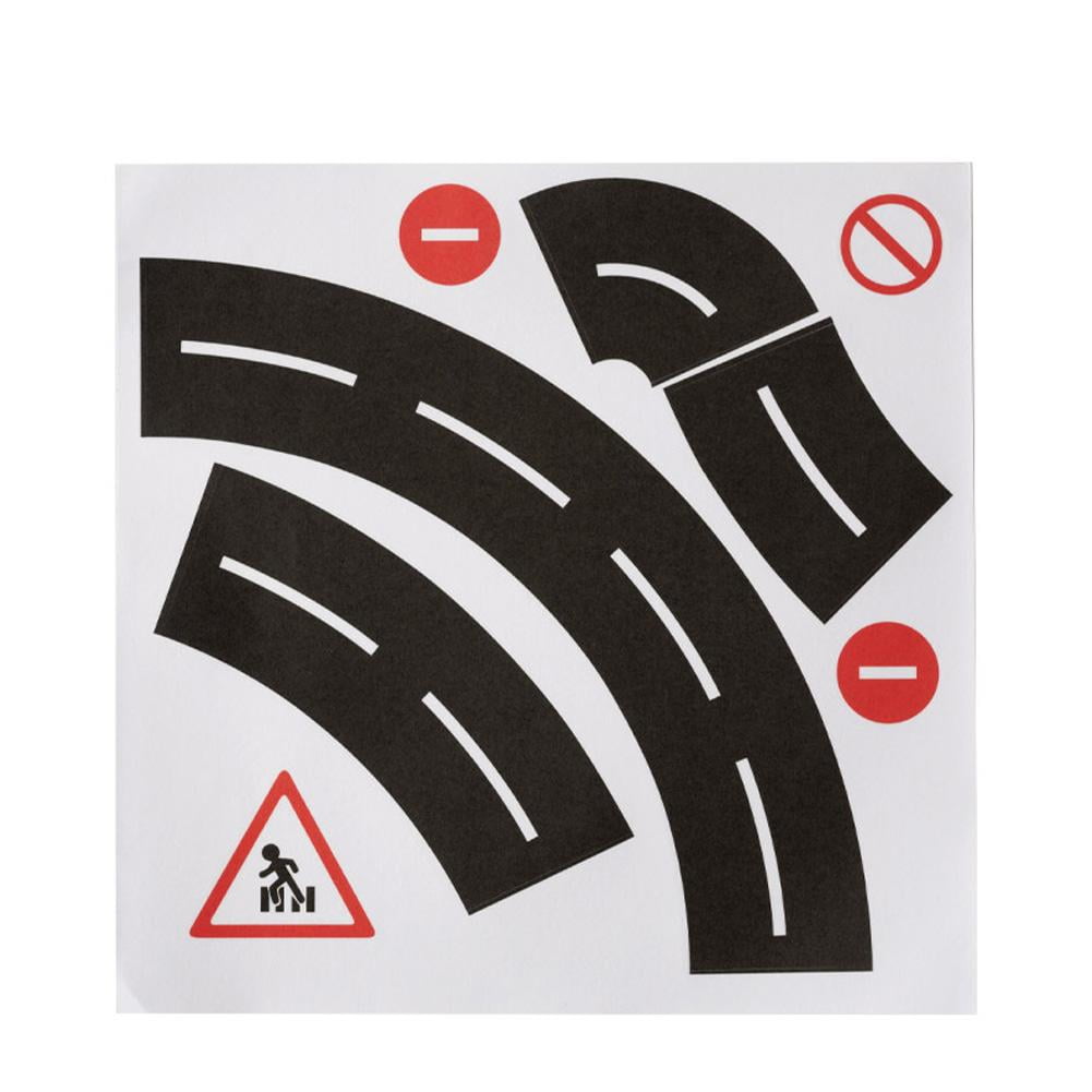 SSKFHGI Road Curve Stickers And Paper Tape Track Tape Children'S Early ...