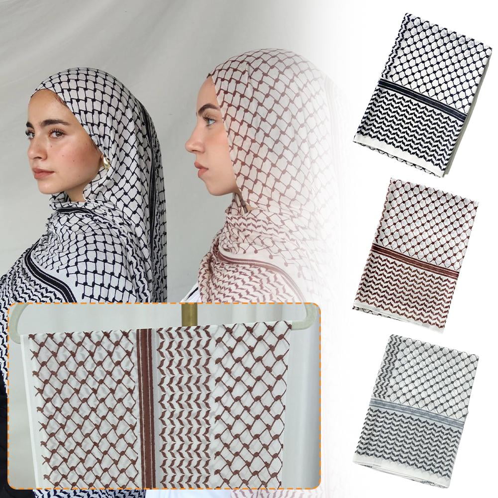 SSKFHGI SSKFHGI Palestine Scarf Arab Keffiyeh Palestinian Shawl Hijab ...
