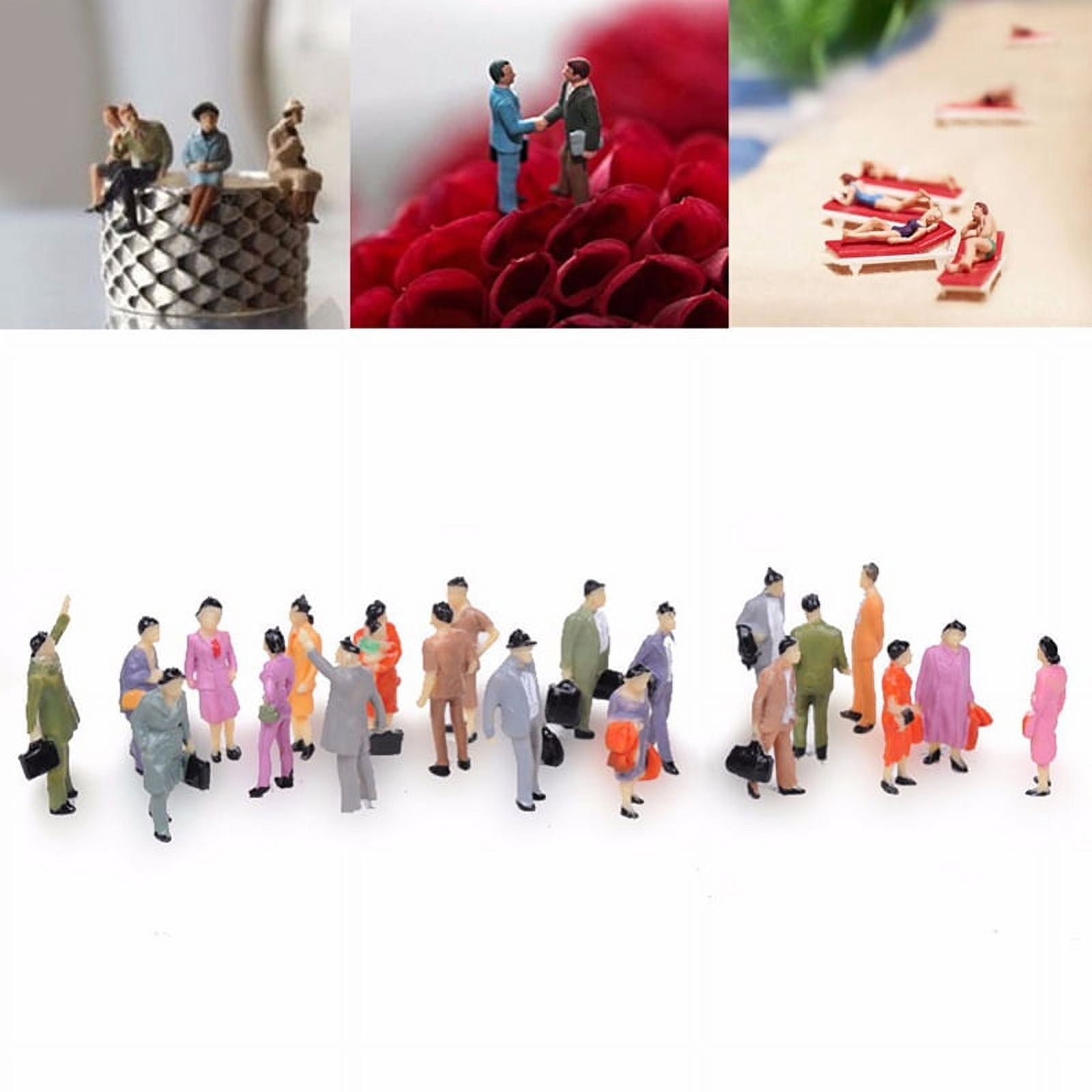 SSKFHGI Seated Painted 1150 Model Railway SITTING People Figures 1013mm ...