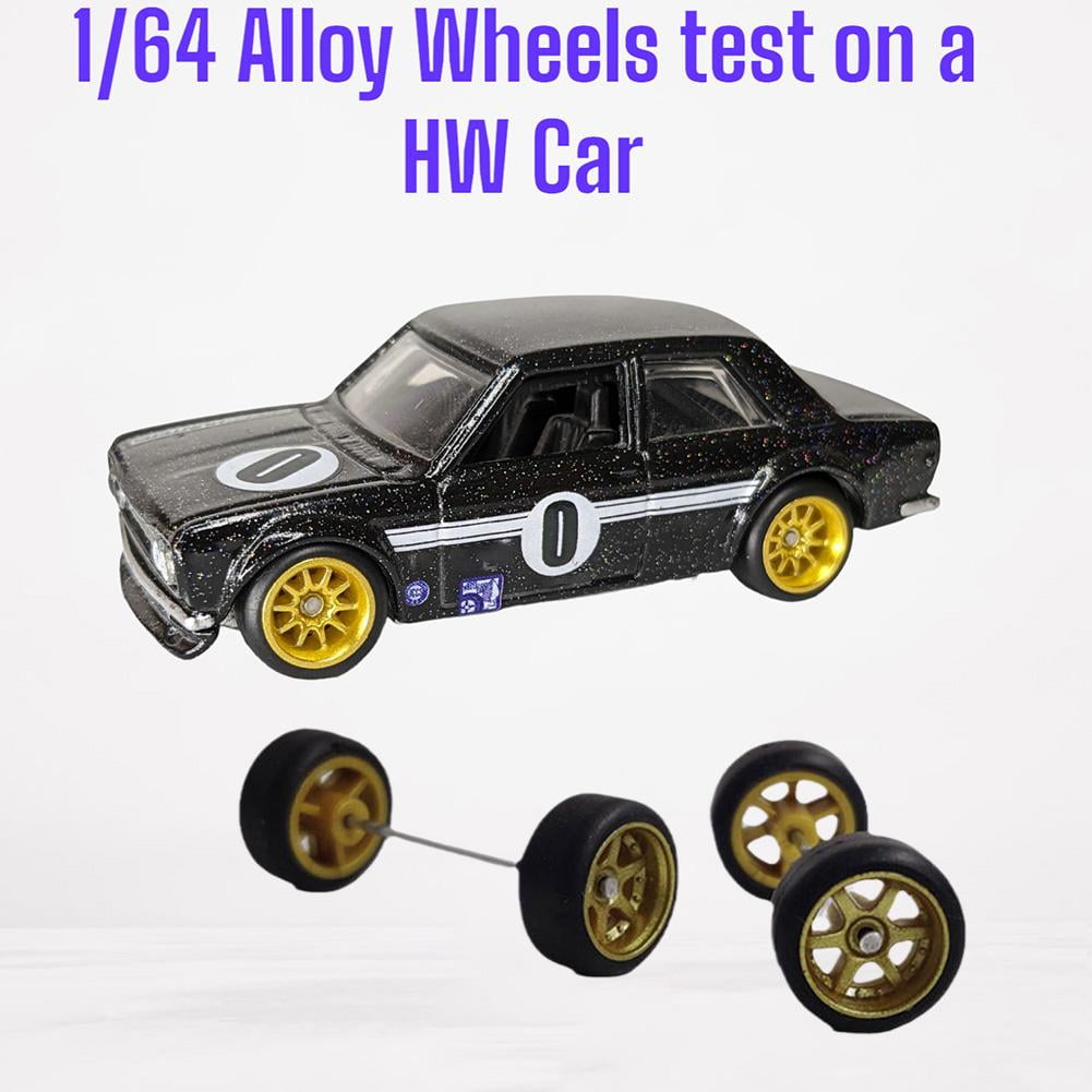 SSKFHGI Six-Claw White 1:64 Alloy Car Model Modified Wheel Pattern ...