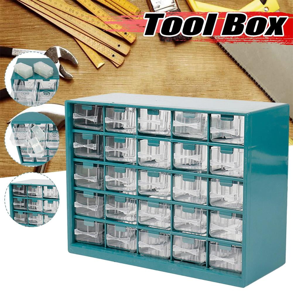SSKFHGI Small Tools 25Drawer Parts Storage Box Classification Plas D6P8 ...
