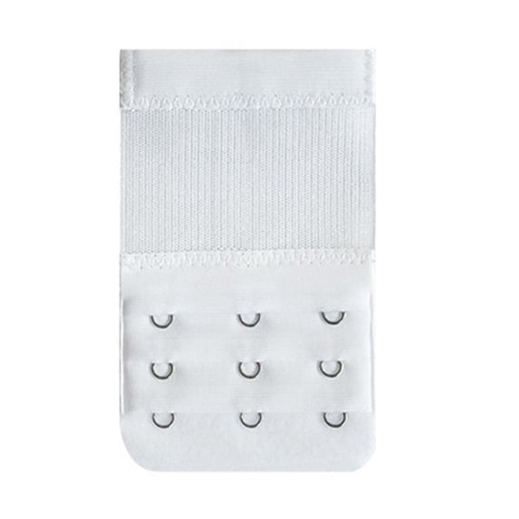 SSKFHGI Standard 3-Row White Elastic Bra With Extended Buckle And Three ...