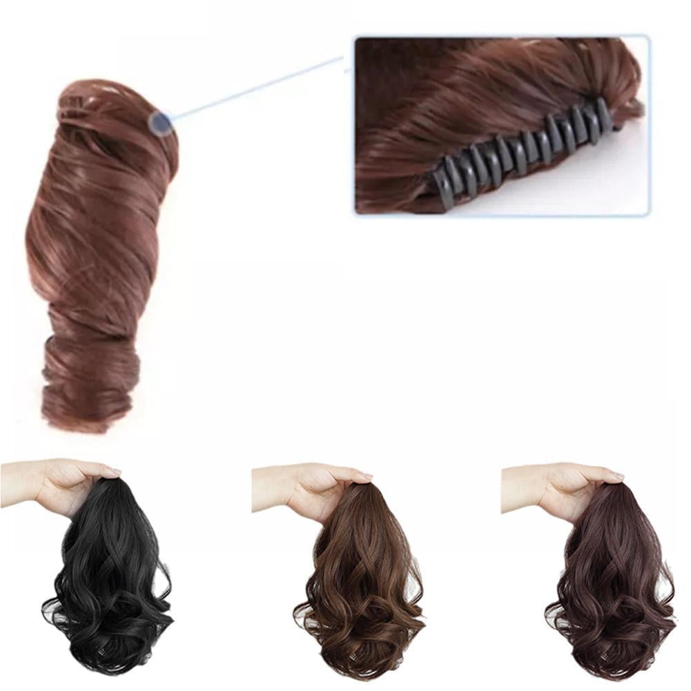 SSKFHGI Synthetic Hair Clip Ponytail Wig 3540cm Long Natural Curly Hair ...