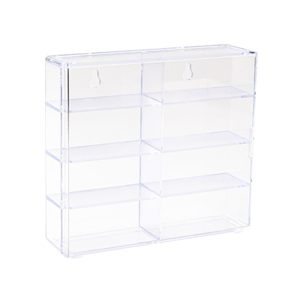 SSKFHGI Transparent White 8-Grid Combination Car Model Storage Box ...