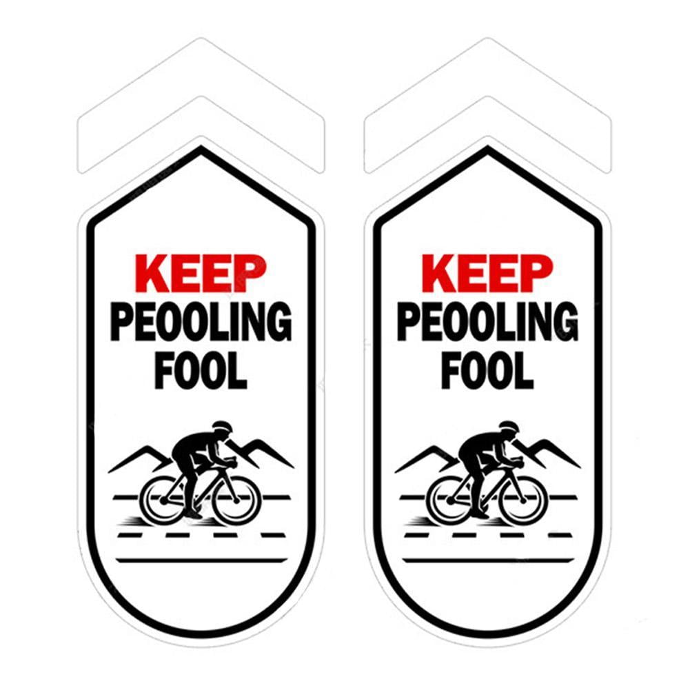 Type Keep Moving Forward Fool Bicycle Stickers Upper Tube Beam ...