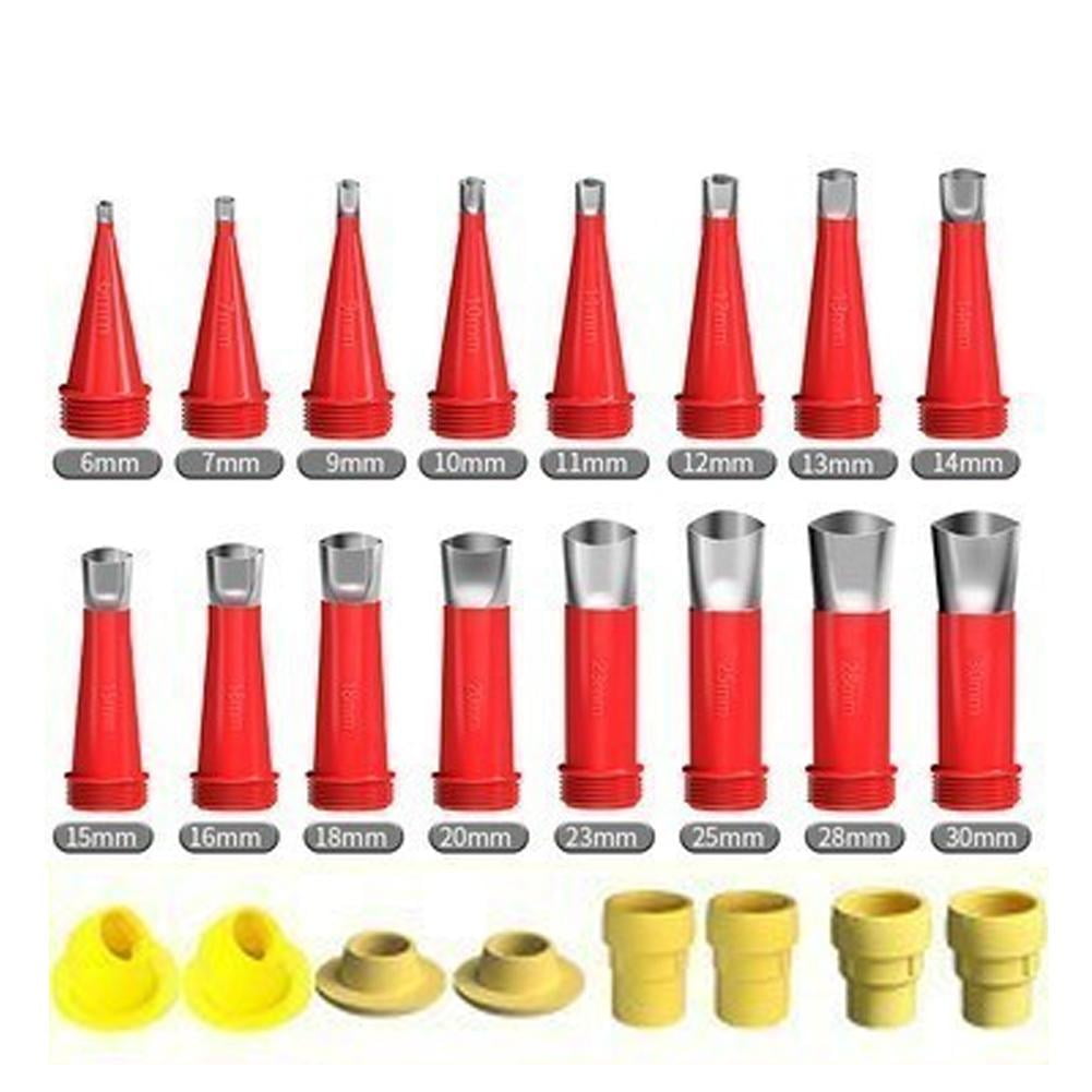 SSKFHGI Universal Integrated Rubber Nozzle Tool Kit Reusable Caulking ...