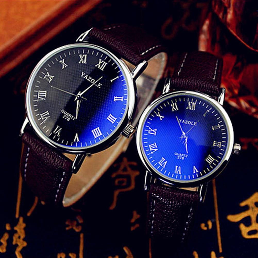 SSKFHGI White Face Brown Strap Simple Men'S Watch - Walmart.com