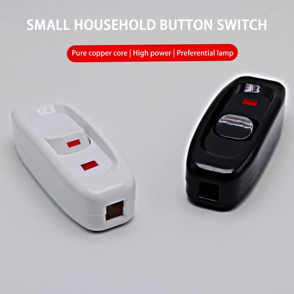 SSKFHGI White On/Off Household Table Lamp Desk Lamp Cord Cable Switch ...