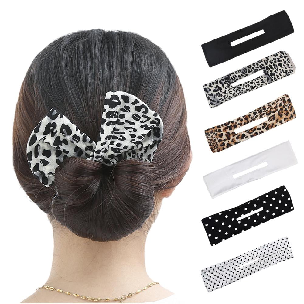 SSKFHGI White Polka Dot Lazy Hair Tool Ball Head Twist Hair Tool ...