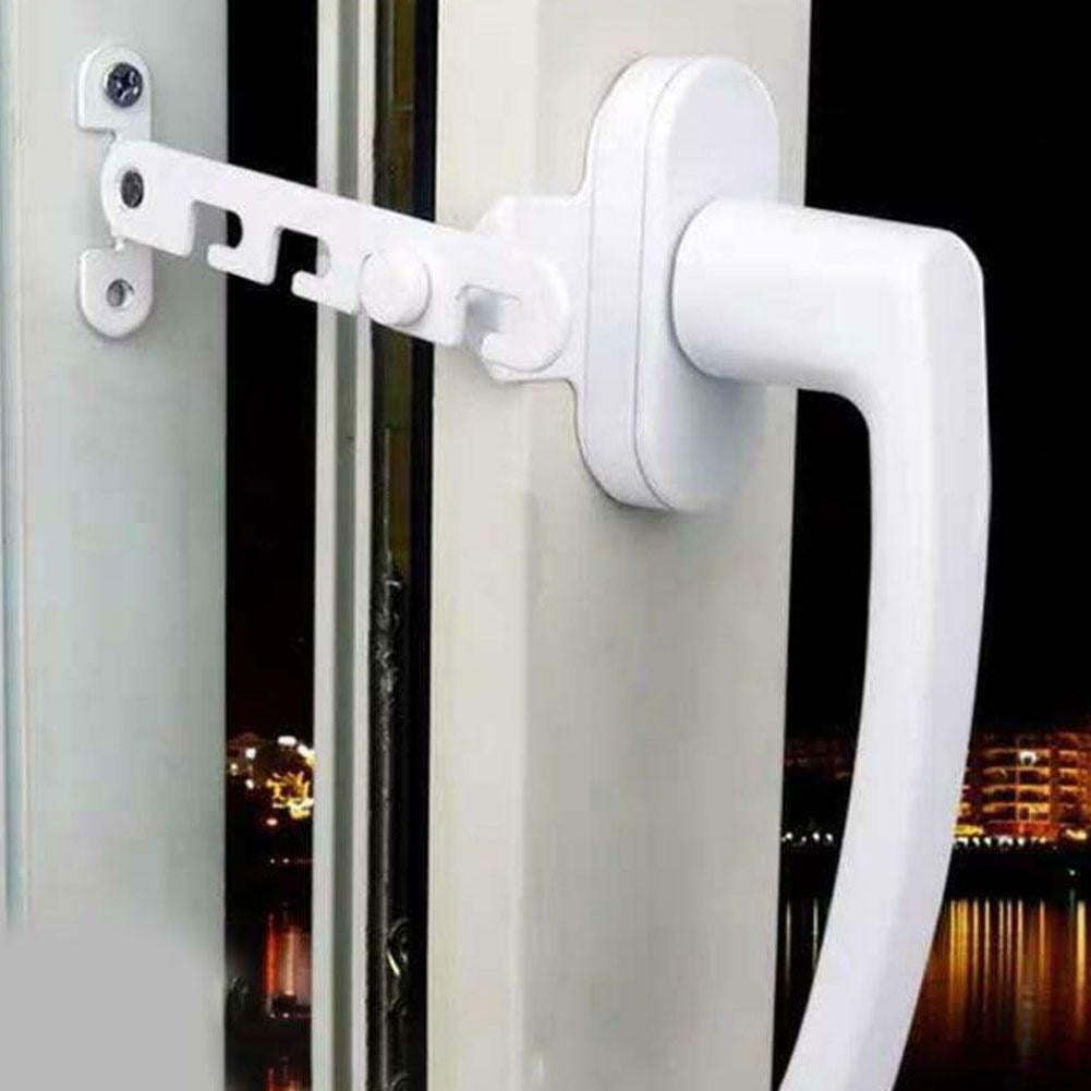 SSKFHGI White Window Wind Brace Wind Hook Casement Window Lock Plastic ...