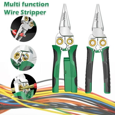 Ritualous Wire Stripper, Outdoorfun 8 in 1 Wire Stripper Twister for Cutting and Pulling Wires ...