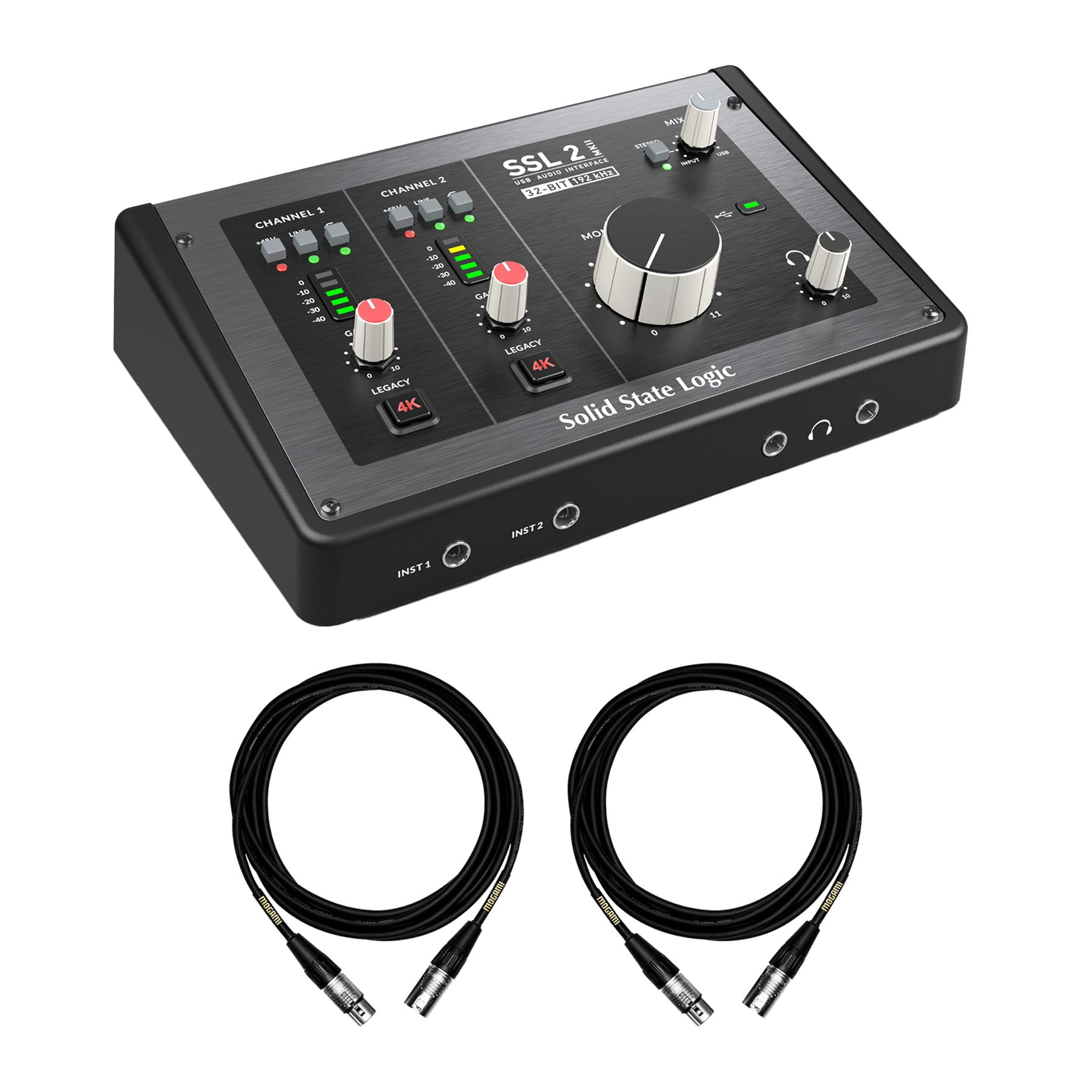 Solid State Logic SSL 2 MKII USB Interface Bundle with Mogami XLR ...