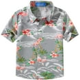 SSLR Big Boys Flamingos Hawaiian Shirt Button Down Shirt Short Sleeve Luau Shirt for Kids ...