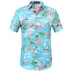 SSLR Youth Hawaiian Aloha Shirt - Tropical Apparel, Button Down Short Sleeve Luau Shirt for Kids ...