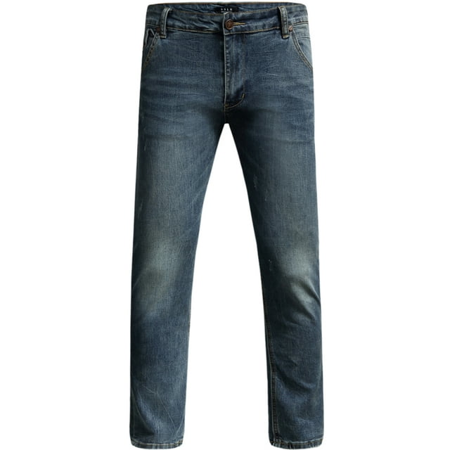 SSLR Men's Classic Slim Fit Straight Leg Jeans - Walmart.com