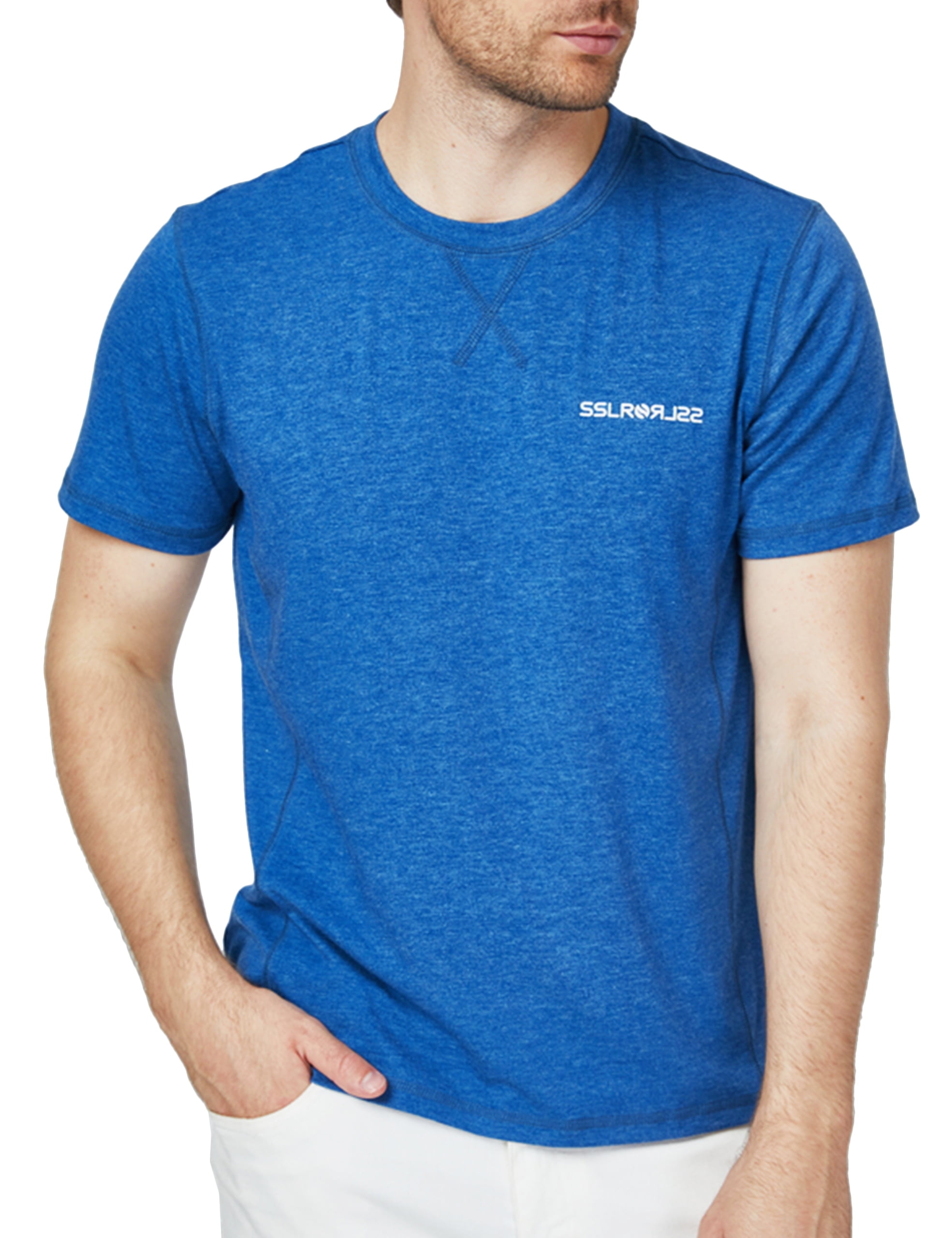 SSLR Mens Short Sleeve T Shirt Summer Casual Crewneck Tee Shirts - Walmart.com