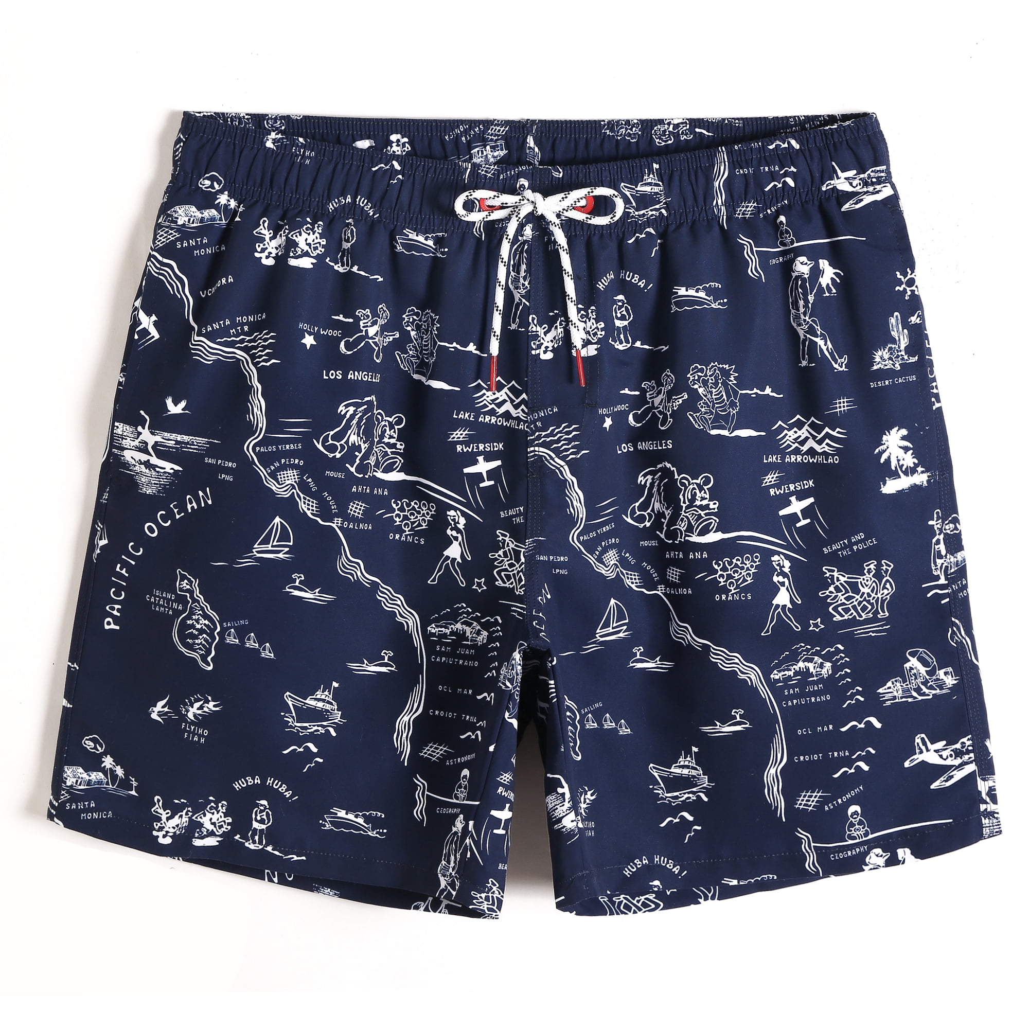 SSLR Mens Swimming Trunks Quick Dry 5" Swim Shorts with Mesh Lining ...