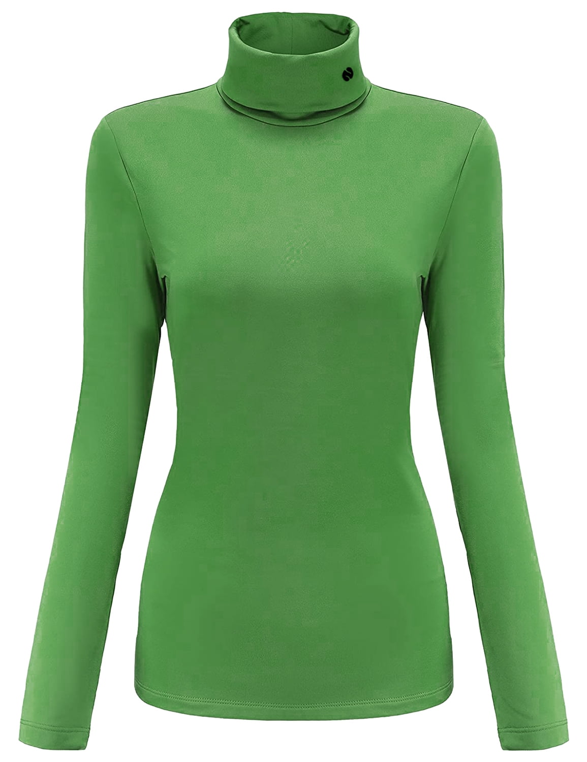 SSLR Women's Turtleneck Thermal Long Sleeve Tops, Fleece Lined Mock ...