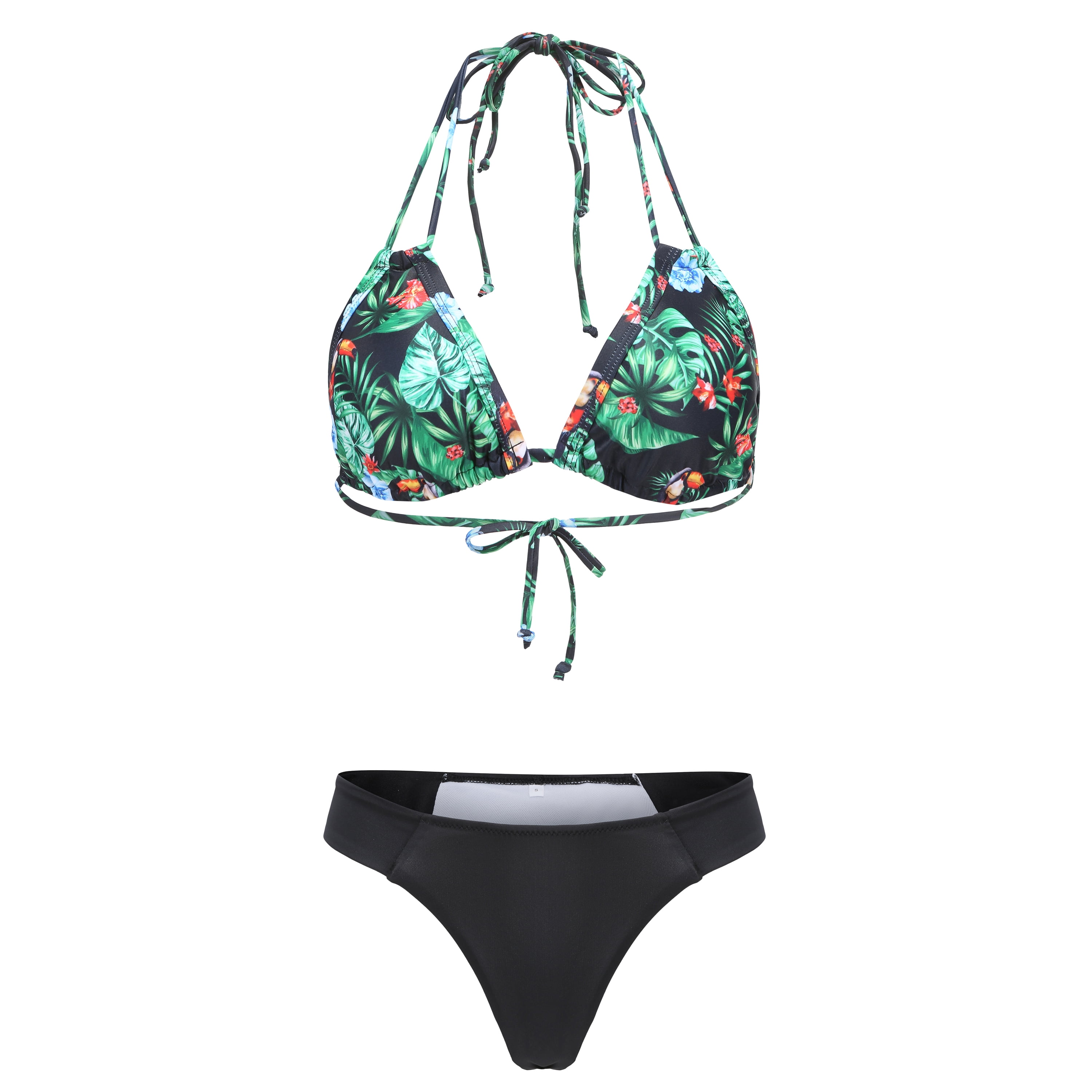 SSLR Womens Bikini Set 2 Piece Swimsuit Swimwear Beachwear Printed ...