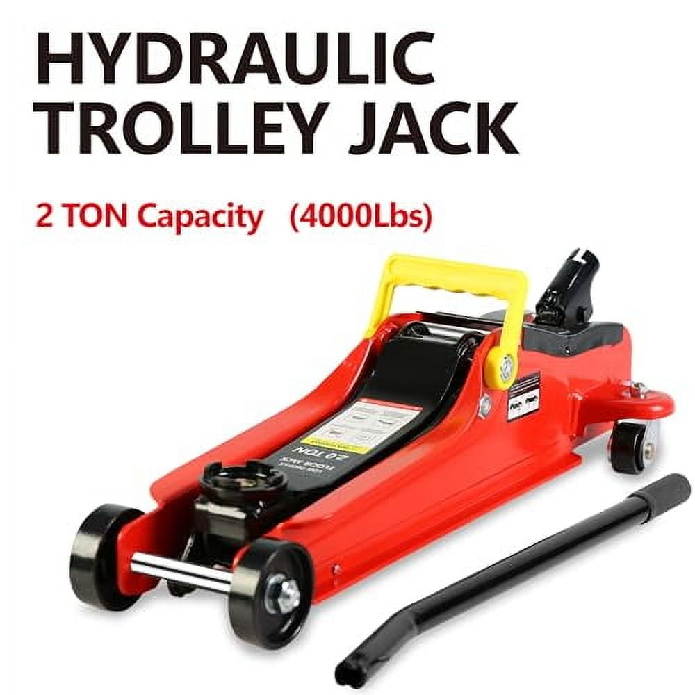 SSLine Automotive Hydraulic Trolley Service Car Jack Set Include 1 Pair ...