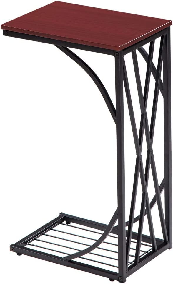 SSLine C-Shaped Breakfast TV Tray Tables Portable Laptop Desk Small ...