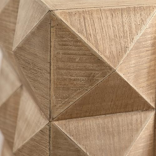 SSLine Cuboid Coffee Table,23.62" Retro Style Wood Center Table with ...