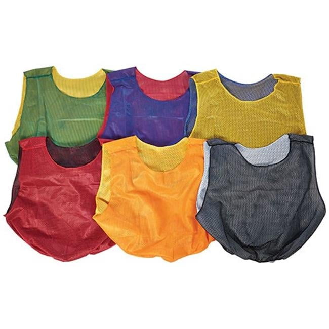 SSN 1262810 Mesh Reversible Scrimmage Vests - Youth, Red & Black ...