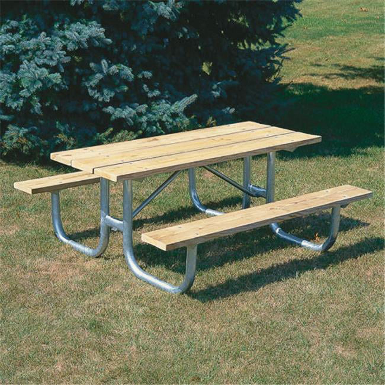 SSN 1276008 8 ft. H-D Picnic Table - Pressure Treated - Walmart.com