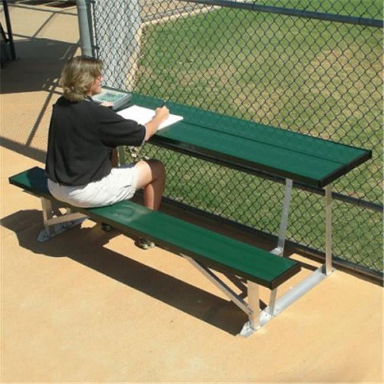 SSN BEST08CG 7.5 ft. Scorer ft.S Table with Bench, Forest Green ...