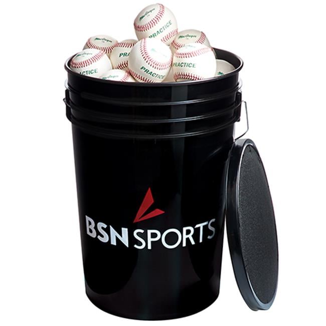 SSN Bsn Sports Bucket with 3 Dozen 79P Baseballs - Walmart.com