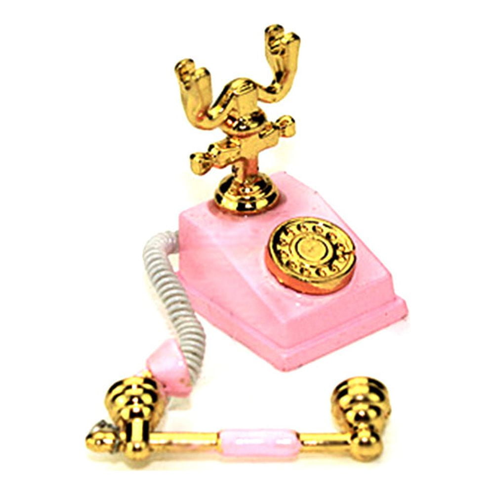 SSNTSY 1/12 Scale Miniature Dollhouse Telephone – Detailed Toy for Kids ...