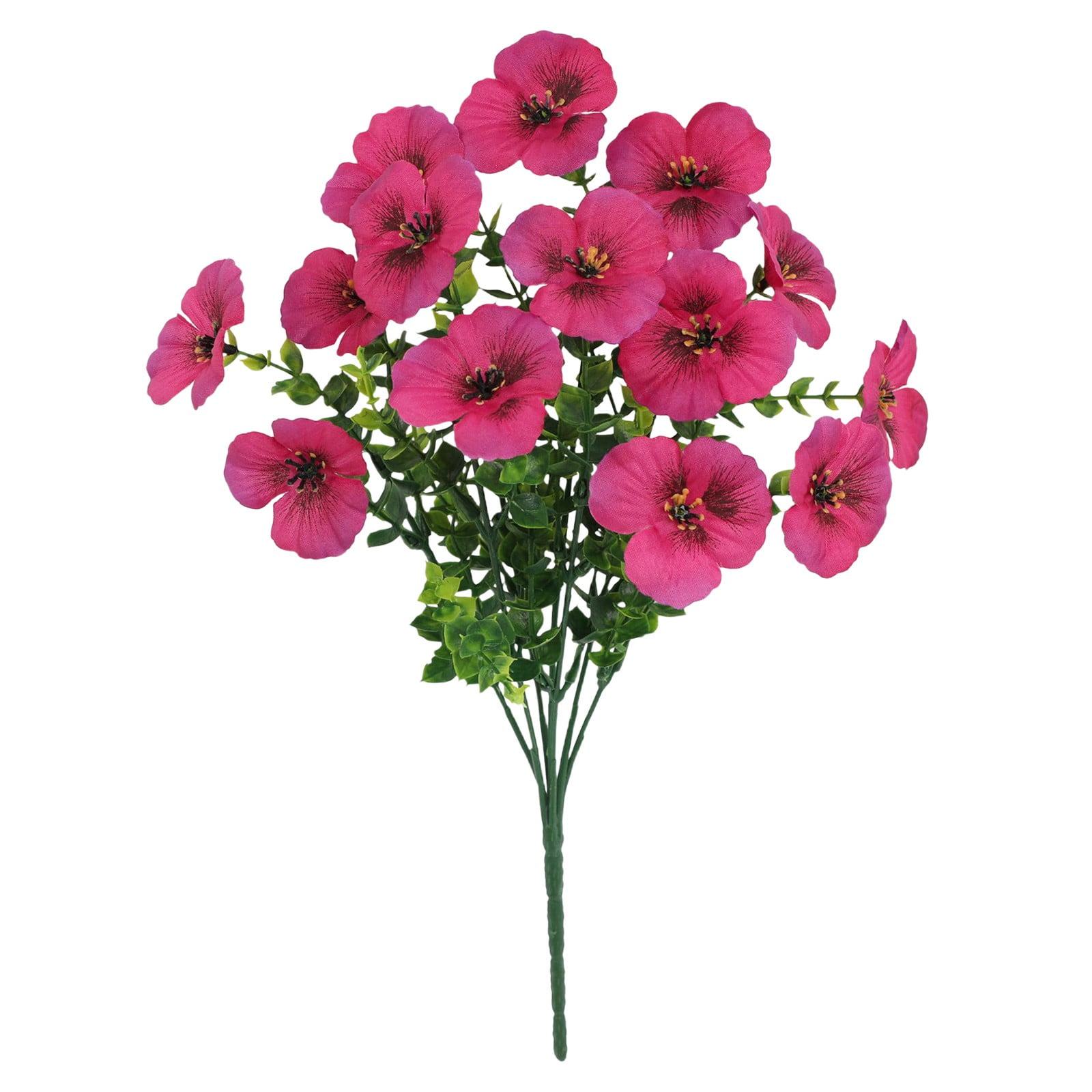 SSNTSY 13.8 inch Faux Flower Daisy Eucalyptus Artificial Flower Fake ...