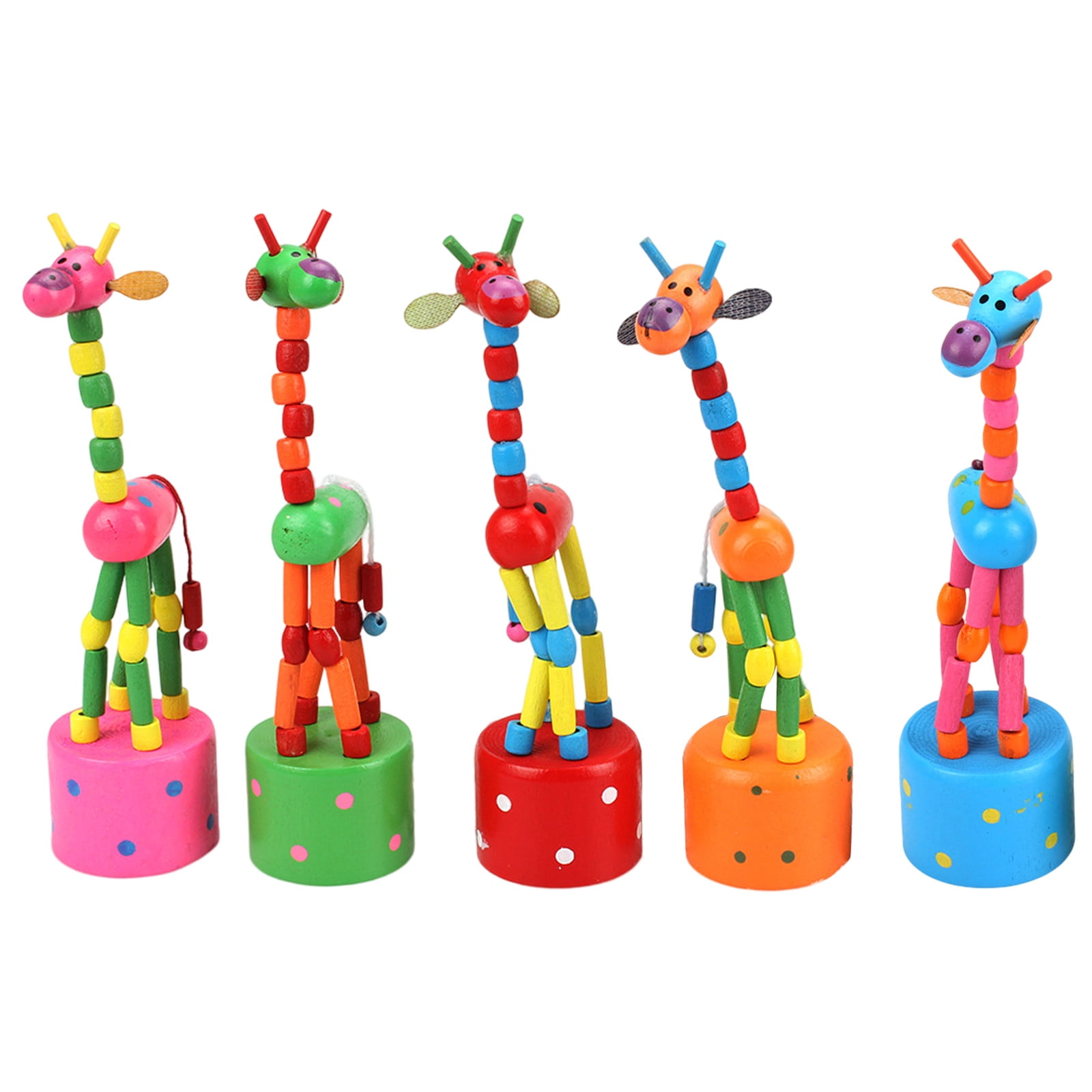 SSNTSY 1Pcs Dancing Giraffe Toy, Press Base Thumb Puppets Standing ...