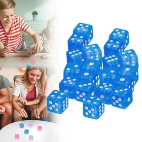 ZHUYING 100 Pieces 6 Sided Dice, 14mm Acrylic Colored Dice for ...
