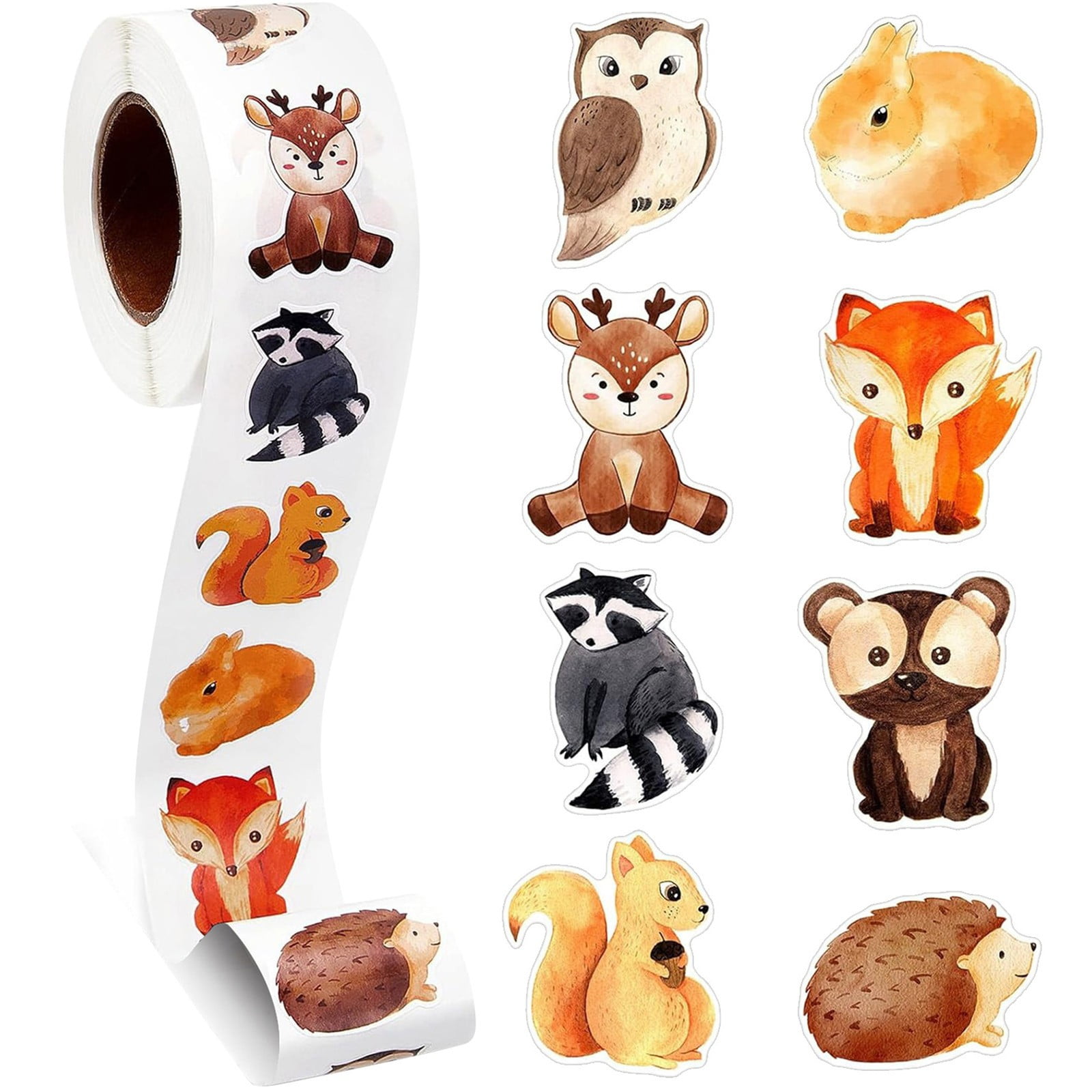 SSNTSY 500 Pcs Jungle Creatures Stickers Dino Decals 8 Types Vinyl ...